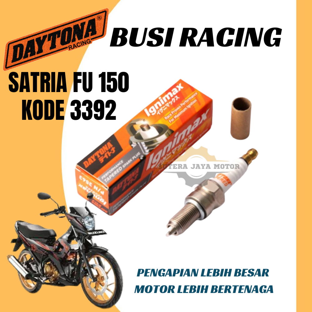 Jual BUSI RACING DAYTONA SATRIA FU 150 DR8E (3392 ) ORIGINAL IGNIMAX ...
