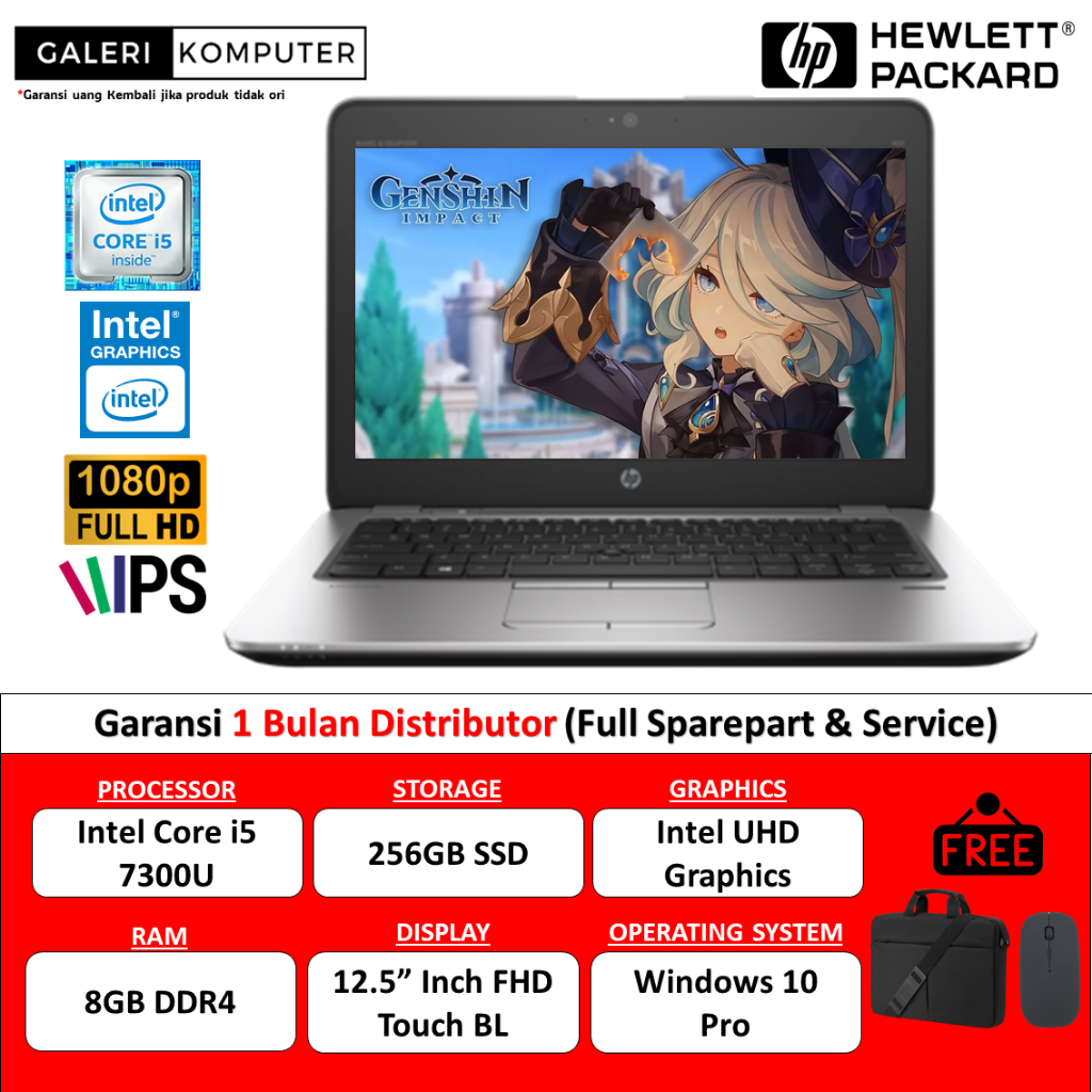 Jual Laptop HP Elitebook 820 Intel i5 7300U 8GB 256GB SSD FHD Touchscreen Win10 Pro | Shopee ...