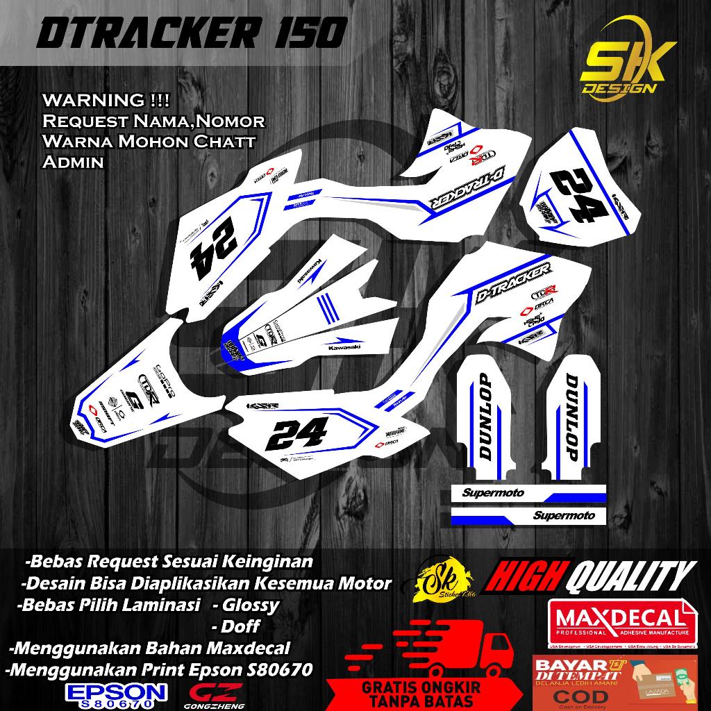 Jual DC 519 DECAL STICKER FULLBODY MOTOR DRACKER 150 LIST GARIS TEMA ...