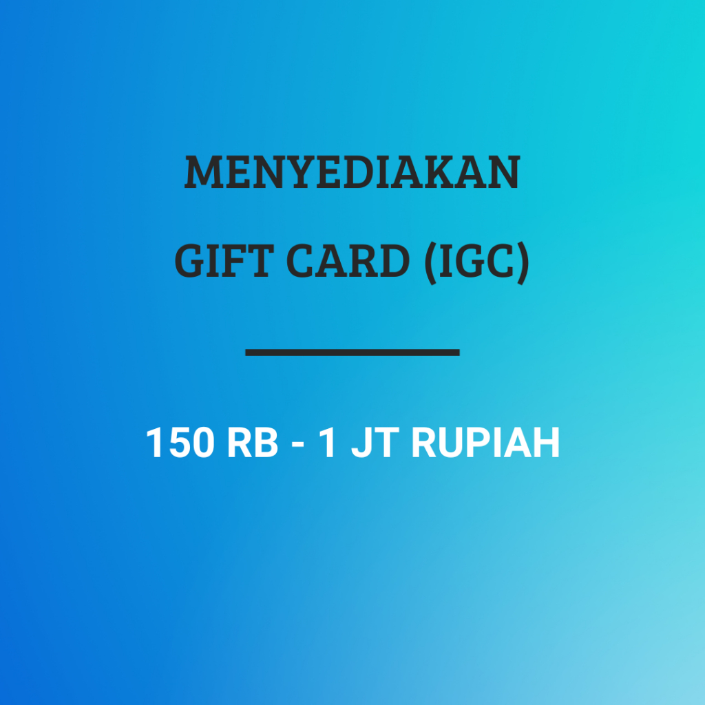Jual Kode Saldo Gift Card Indonesia | Shopee Indonesia