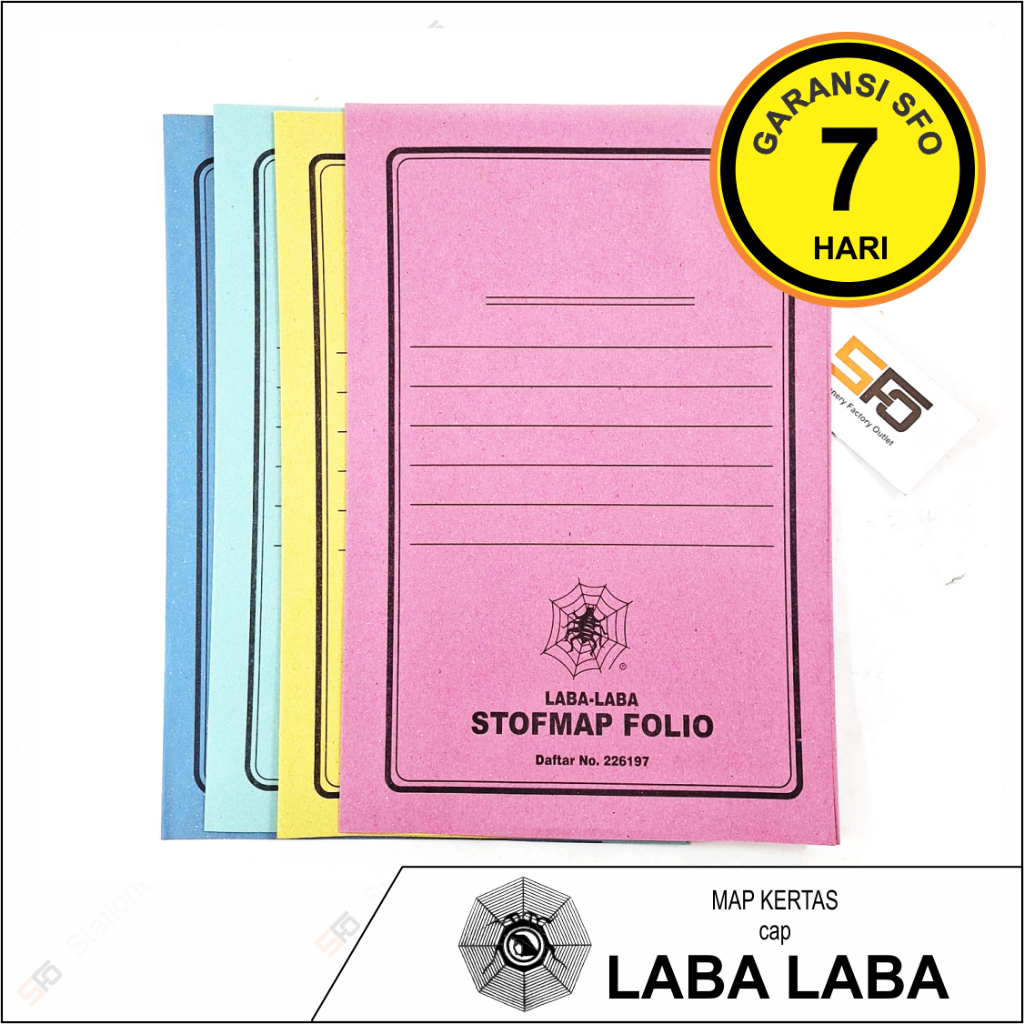 Jual Stof Map Laba Laba Folio isi 50 - Map Kertas | Shopee Indonesia