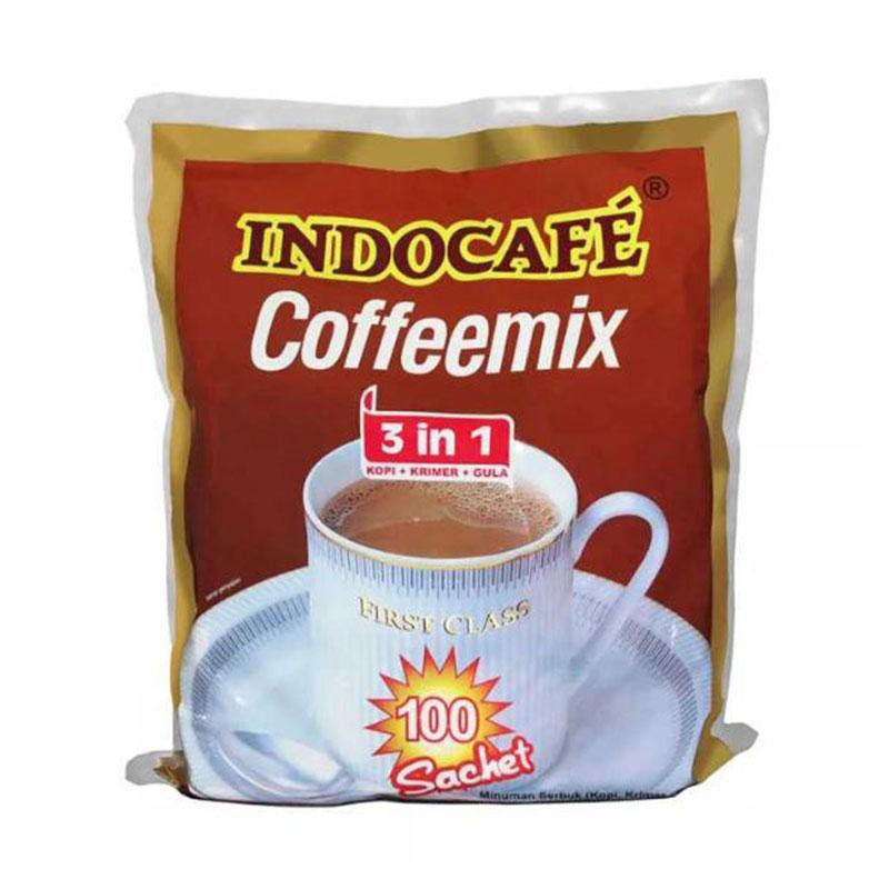 Jual 1 PAK KOPI INDOCAFE MIX 3 IN 1 - 1 PAK (100 SACHET X 20 GRAM ...