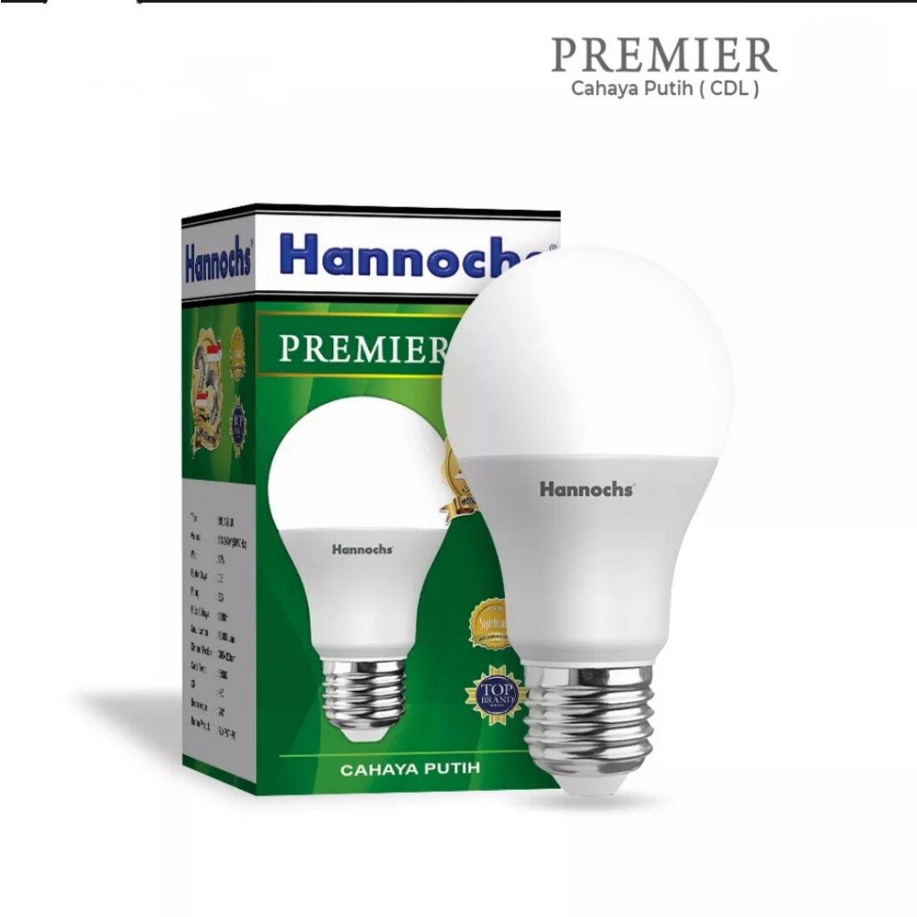 Jual Bohlam LED HANNOCHS PREMIER Lampu LED Bulb HANNOCHS PREMIER 3W 5W 7W 9W 12W 15W 18W 20W 22W ...