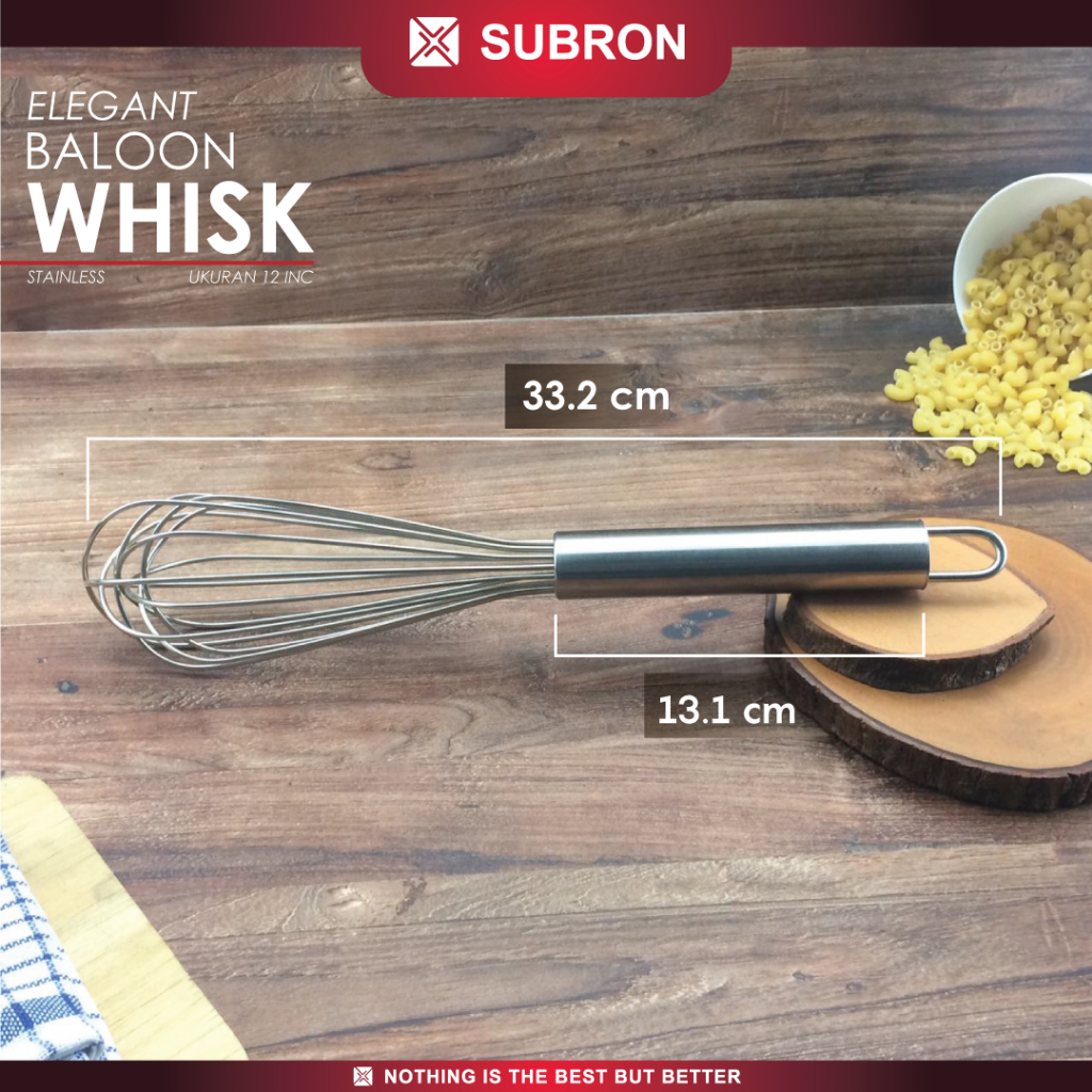 Jual SUBRON Baloon Whisk Kocokan Telur Manual Egg Whisk Stainless Steel ...