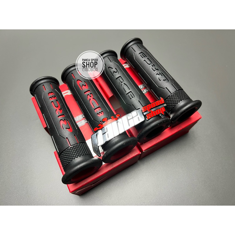 Jual HAND GRIP RCB HG77 HITAM POLOS DAN HITAM MERAH UNIVERSAL GRIP HG ...