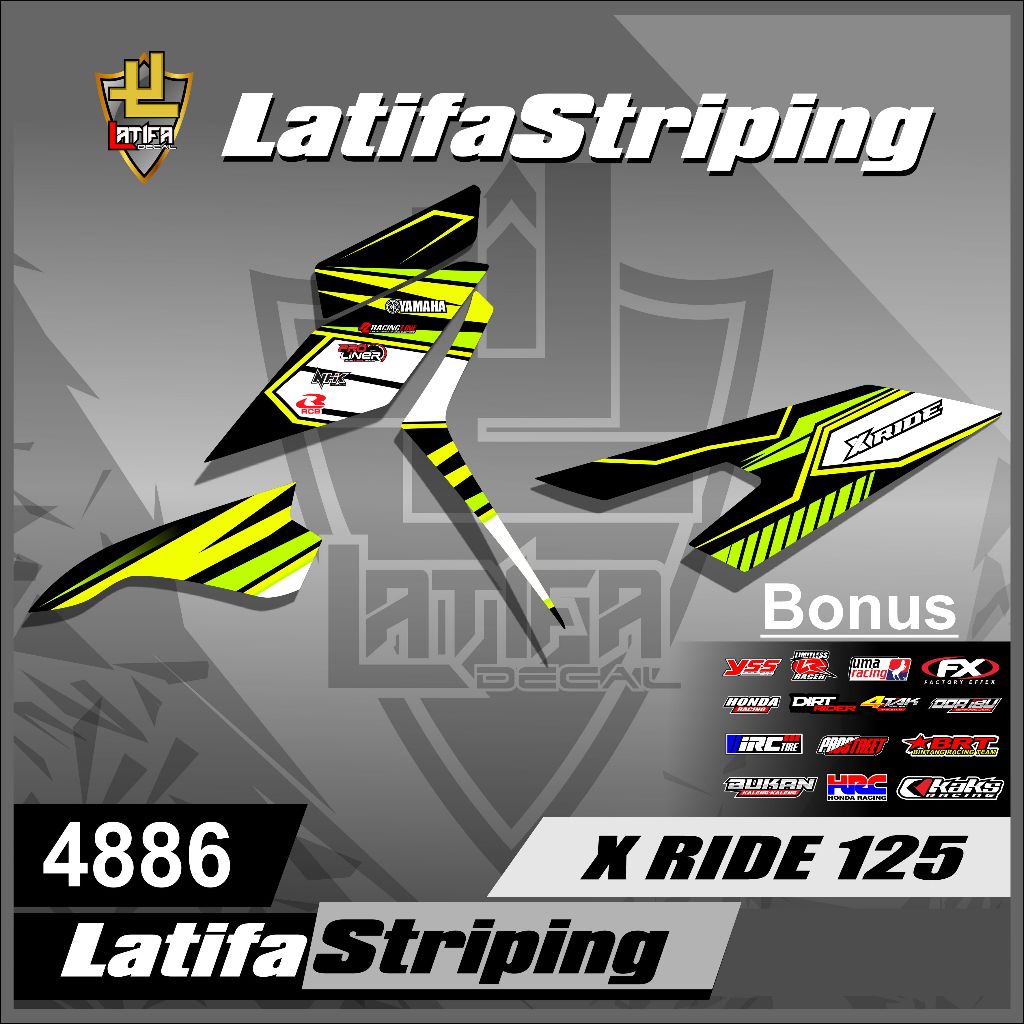 Jual Stiker Terbaru Striping Motor Yamaha X Ride 125 Semifull ...