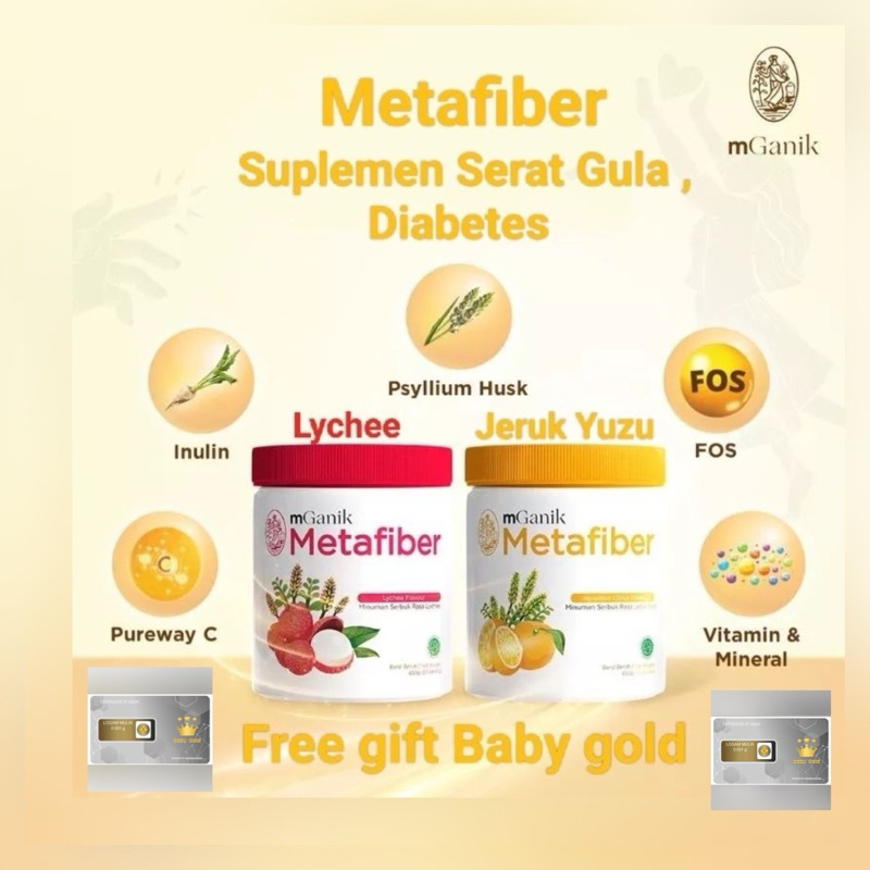 Jual mGanik Metafiber 450gr | Suplemen Serat Khusus Diabetes - Mganik ...