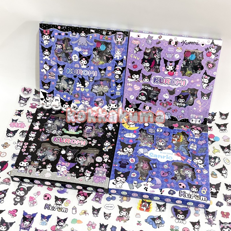 Jual ( KKM ) KUROMI Aesthetic Sticker Box Stiker Dekorasi Jurnal Journal DIY Waterproof Anti Air ...