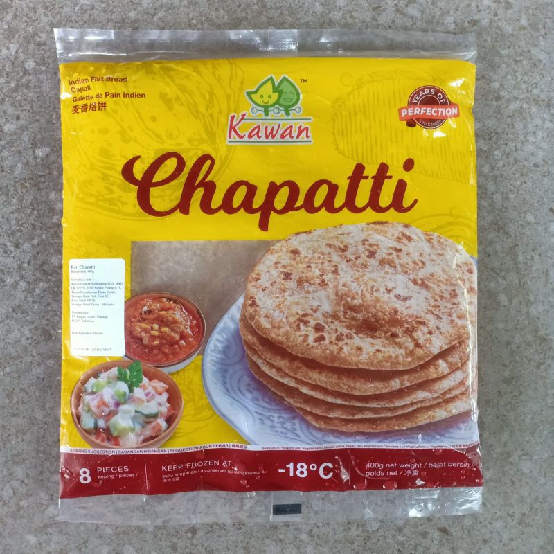 Jual Kawan Paratha Chapatti Frozen 400 gram isi 8 pc | Shopee Indonesia
