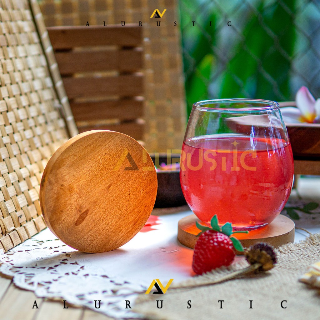 Jual WOODEN COASTER TATAKAN GELAS BULAT / PROPERTI FOTO PRODUK ...