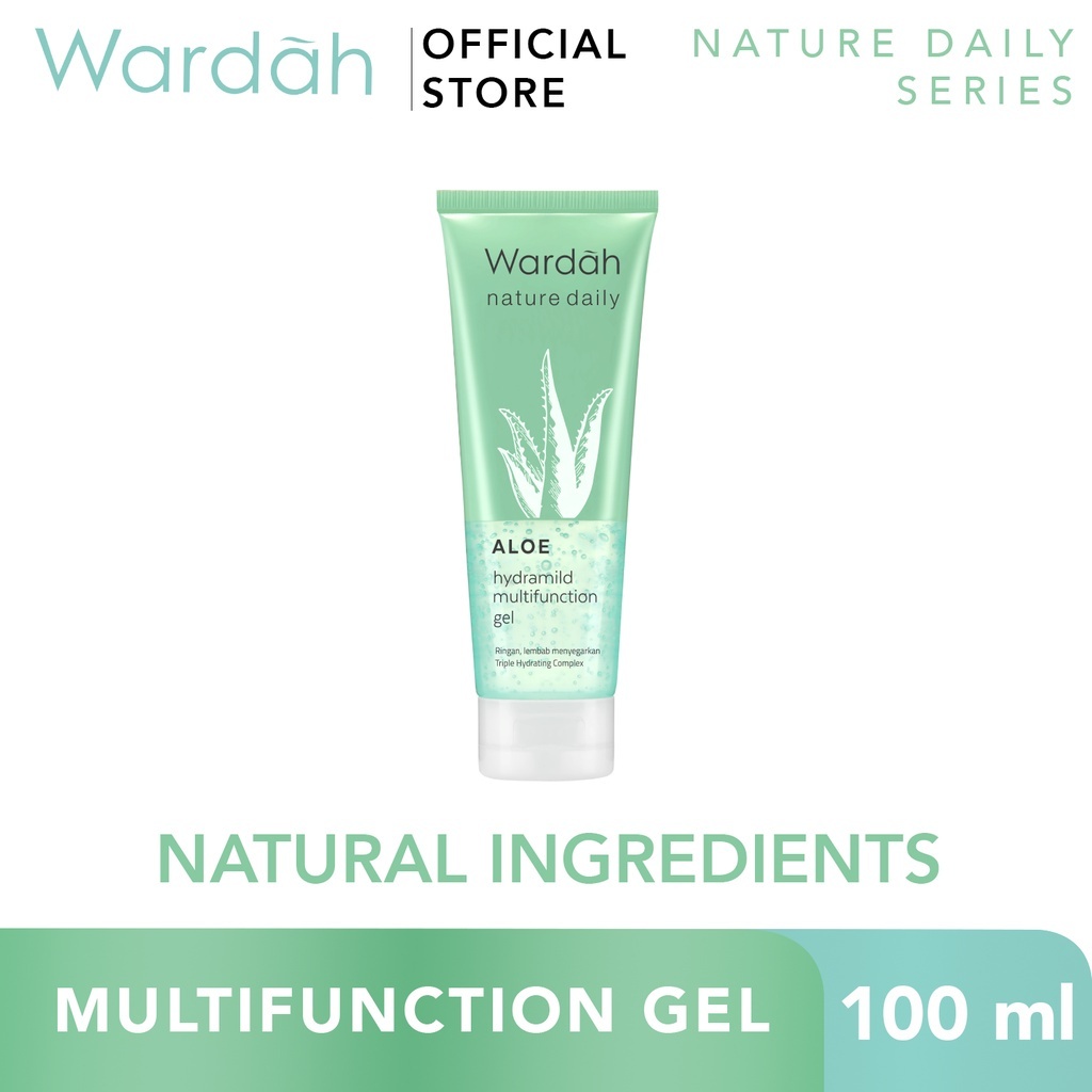Jual Wardah Nature Daily Aloe Hydramild Multifunction Gel 100ml Aloe Vera Gel Shopee Indonesia