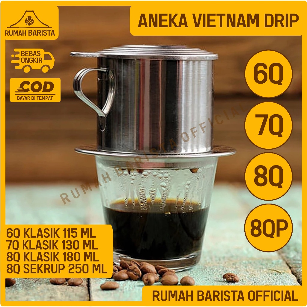 Jual Aneka Vietnam Drip 6Q 7Q 8Q 8Q Sekrup Premium Saringan Kopi Susu ...