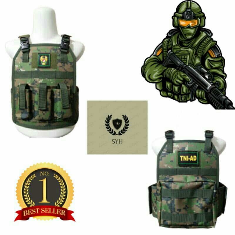 Jual ROMPI ANAK LORENG HIJAU ARMY TNI ROMPI KARNAVAL ROMPI ANAK COSPLAY ...