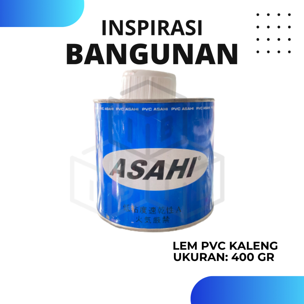 Jual Lem pvc asahi kaleng 400 gram / lem kaleng asahi / lem pvc kaleng ...