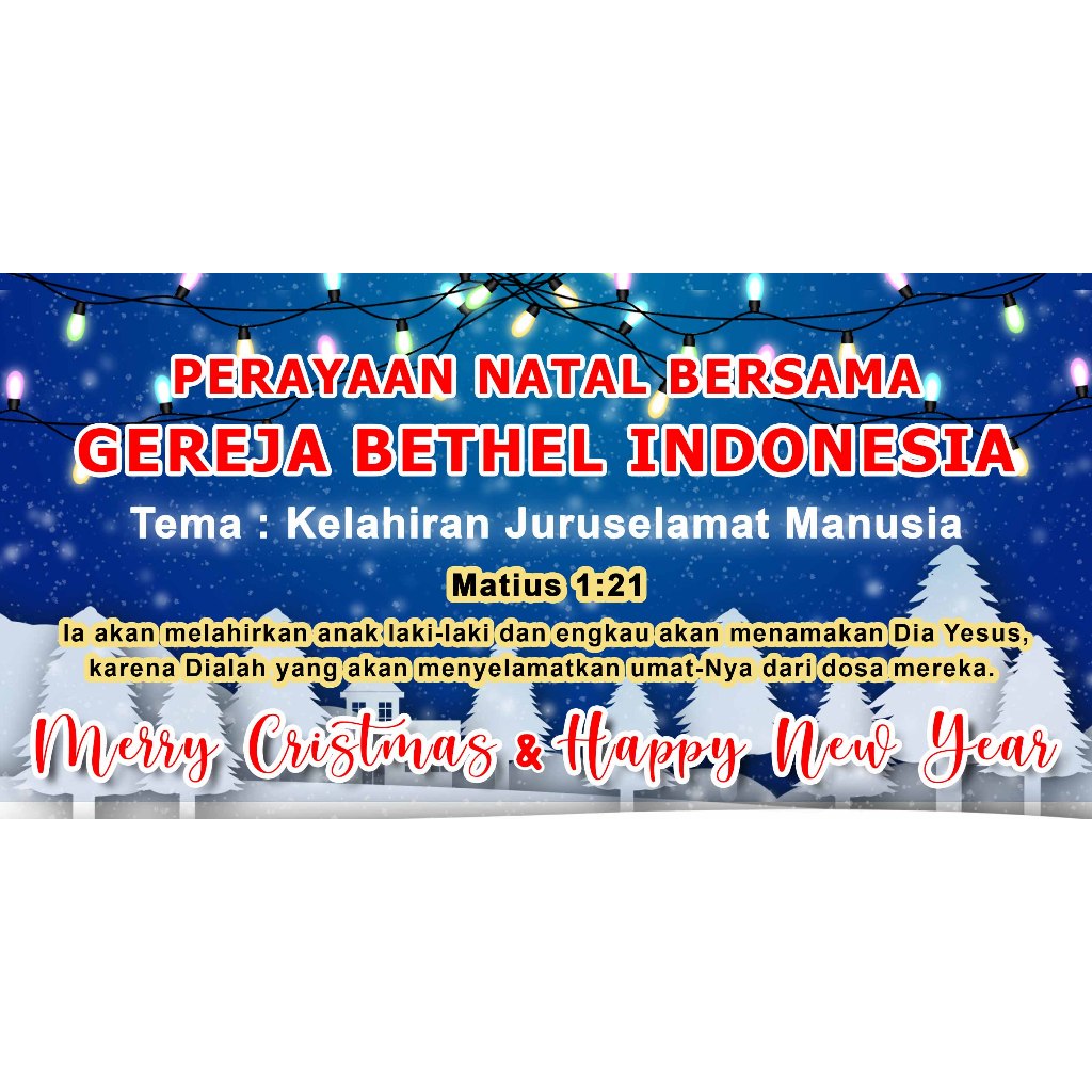 Jual SPANDUK NATAL BANNER CHRISTMAS ACARA GEREJA PERAYAAN NATAL IBADAH ...
