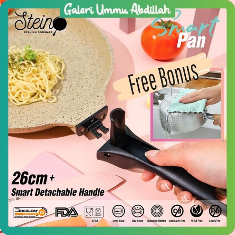 Jual Smartpan Stein Steincookware Smart Pan Grill 26 cm Granite German ...