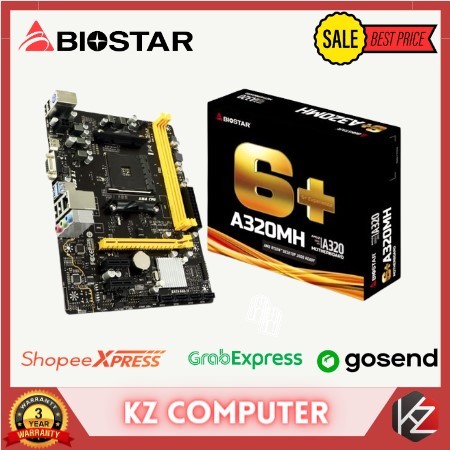 Jual MOTHERBOARD A320MH BIOSTAR DDR4 SOCKET AM4 SUPPORT AMD RYZEN ...