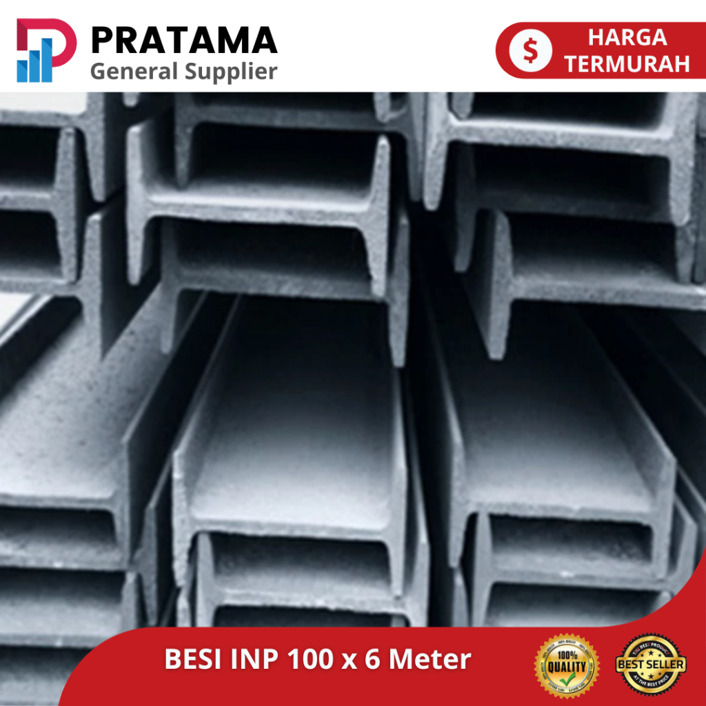 Jual BESI INP 100 x 6 Meter profil INP 100 panjang 6 meter lebar 50mm ...