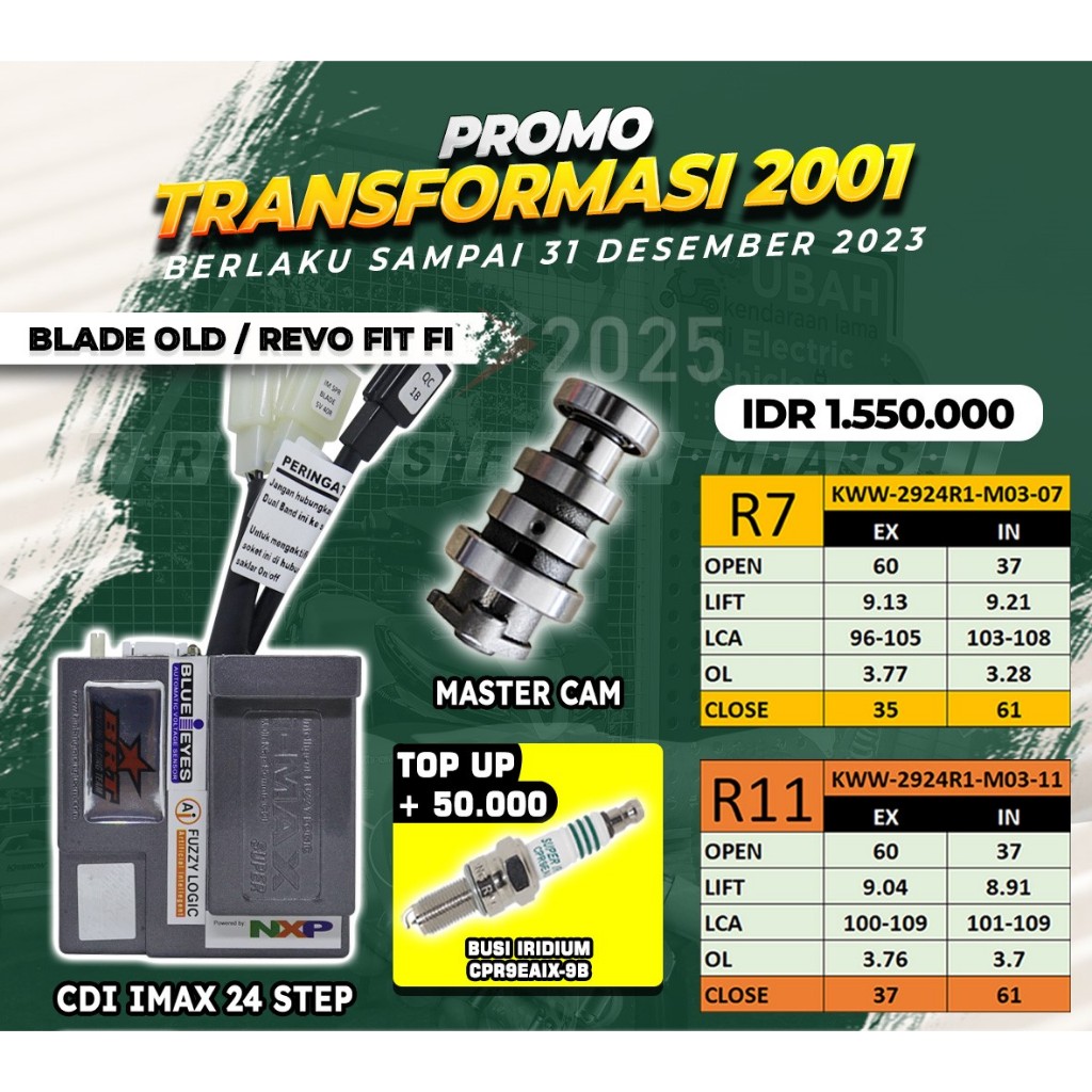 Jual MASTER CAM + CDI IMAX 24 STEP | BRT | BLADE OLD/REVO FIT FI ...