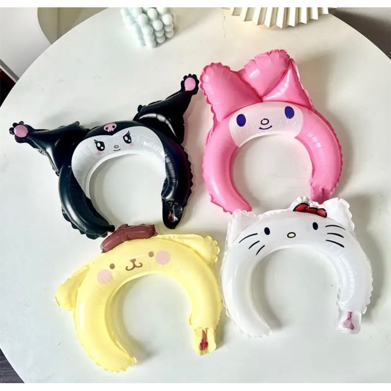 Jual Balon Bando Kuromi My Melody Cinnamoroll Pompompurin Hello Kitty ...