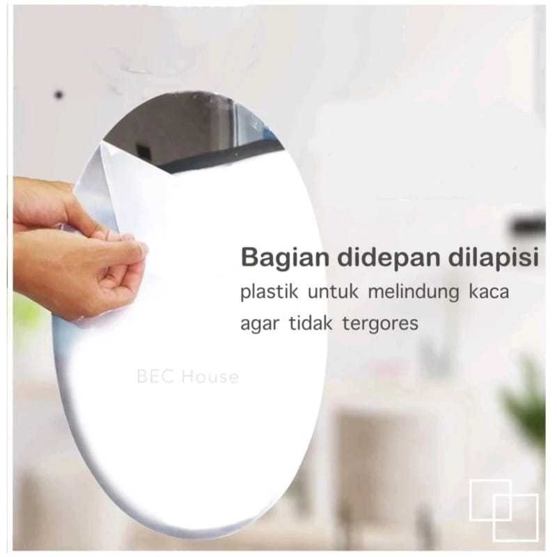 Jual READY (BARANG TDK BURAM TP ADA PLASTIKNYA) STICKER CERMIN OVAL ...