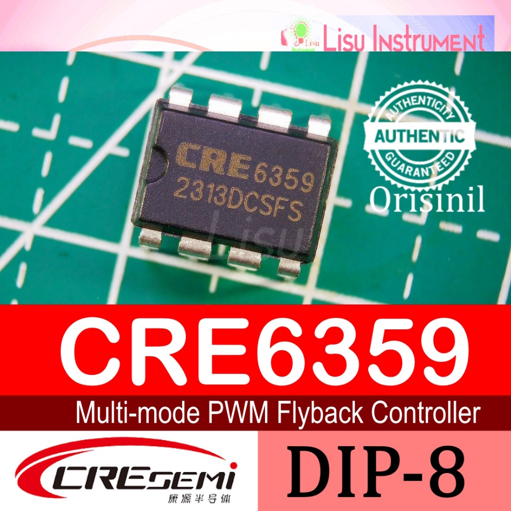 Jual CRE6359 High Performance Multi-mode PWM Flyback Controller DIP-8 ...