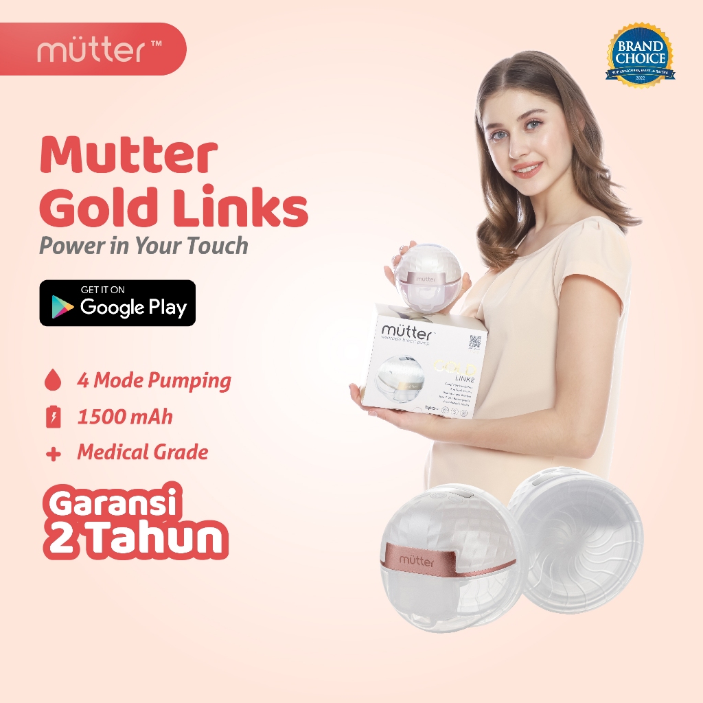Jual MUTTER GOLD LINKS Pompa ASI Elektrik Smart Wearable Handsfree ...