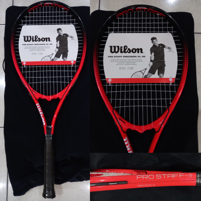 Jual Raket Wilson Pro Staff Precision XL 110 In 309 Gr | Shopee Indonesia