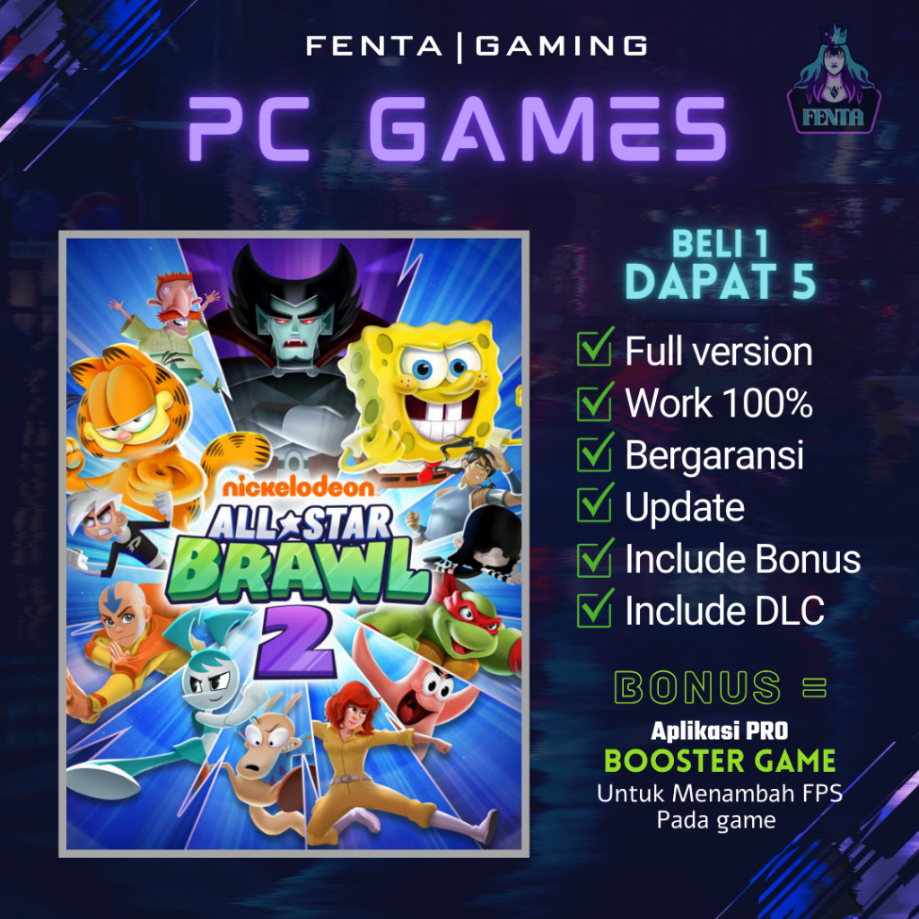 Jual NICKELODEON ALL-STAR BRAWL 2 DELUXE EDITION - GAME PC - GAME ...