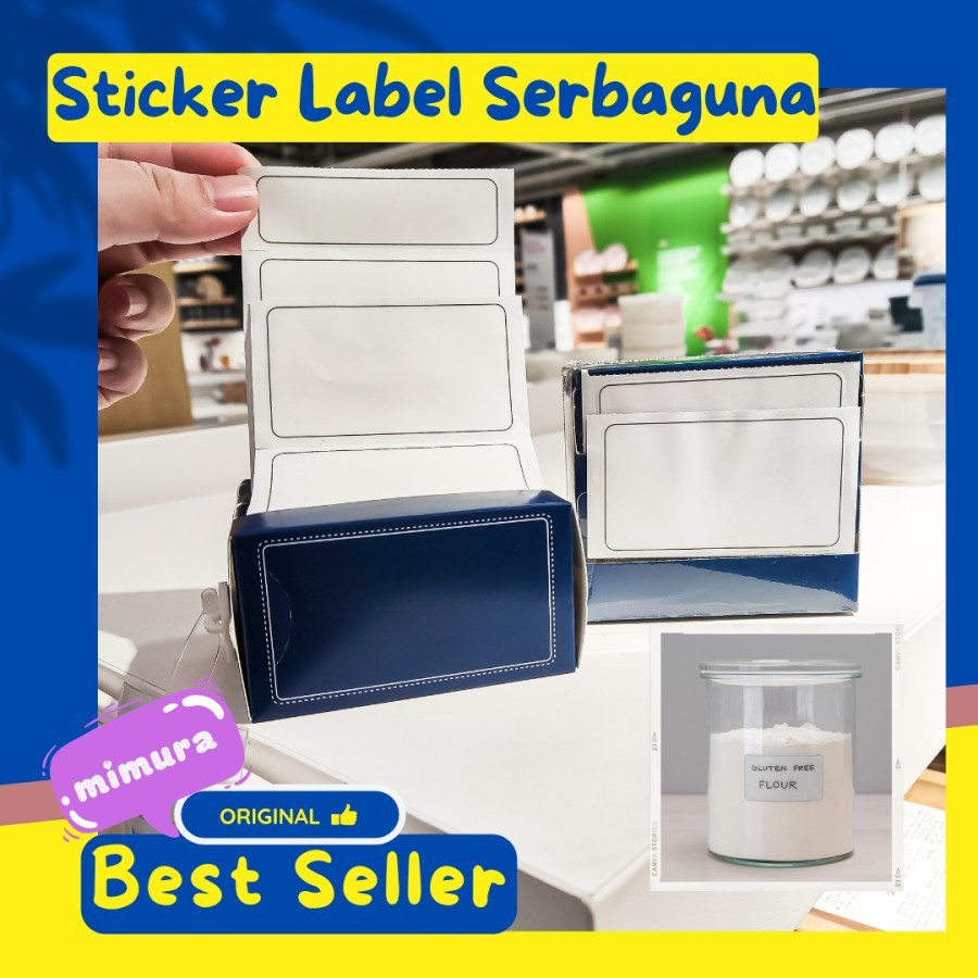 Jual Sticker Label Serbaguna 50pcs Label Nama Toples Botol Bumbu Jar ...