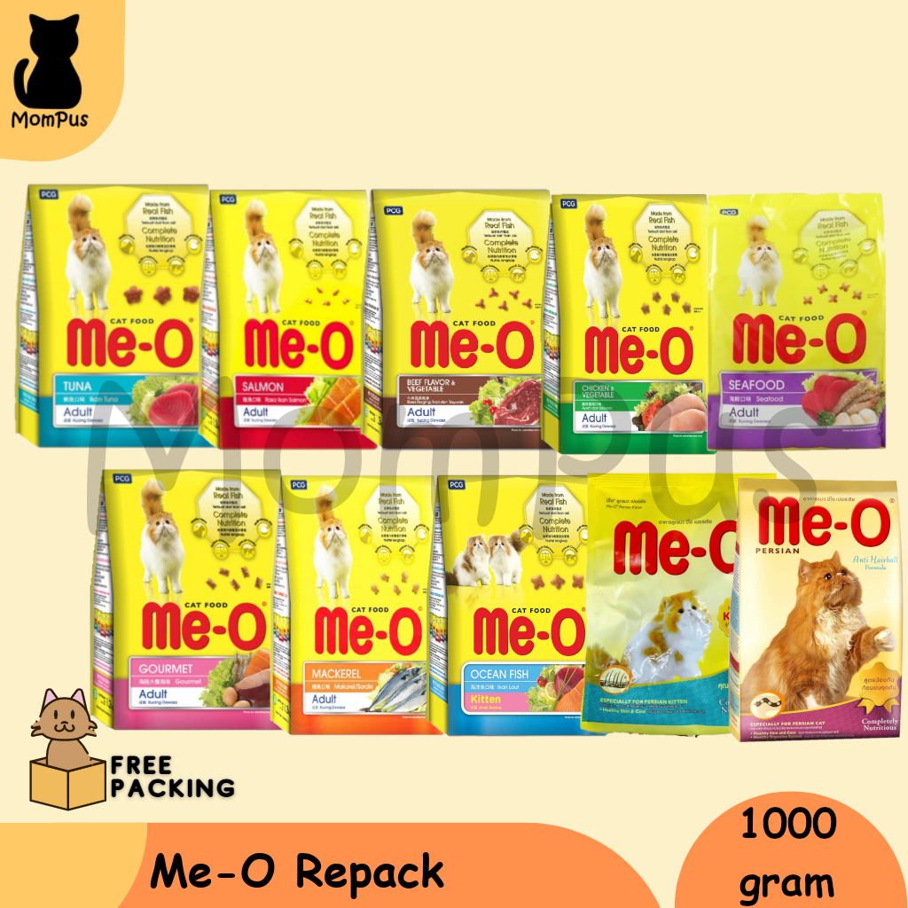 Jual MeO KITTEN ADULT 1kg REPACK Dry Food Makanan Anak KUCING Dewasa ...
