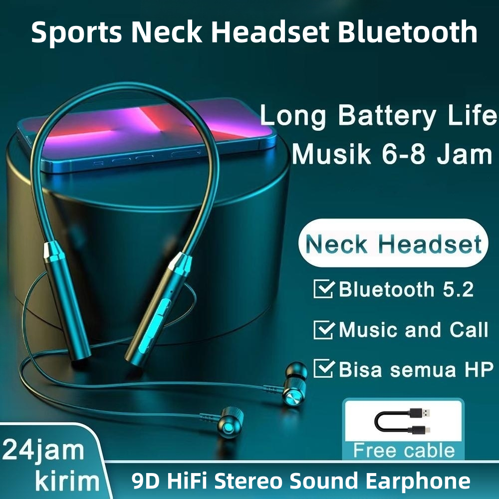 Jual Olahraga tws Neck Headset Bluetooth leher olahraga Adsorpsi ...