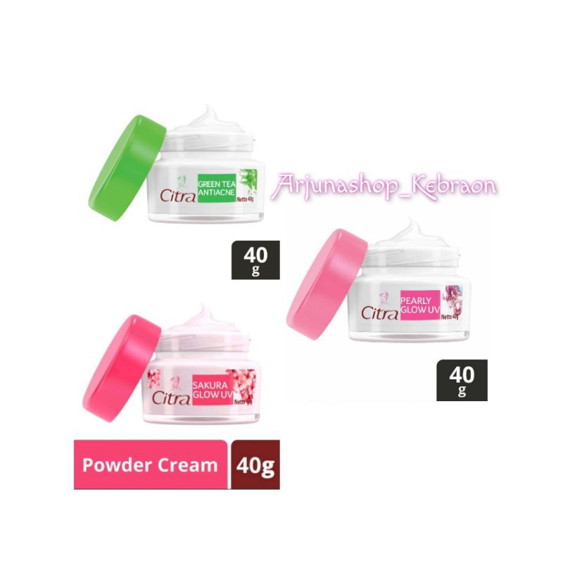 Jual CITRA Facial Moisturizer Pearly / Sakura / Greentea Glow UV 40gr ...