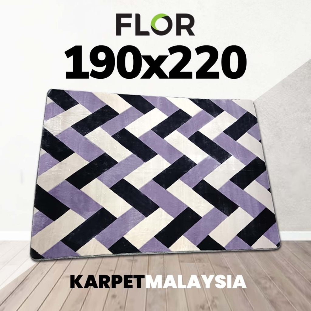 Jual Karpet FLOR 190X220 Malaysia Anti Slip, Busa Tebal, Halus, Lembut ...