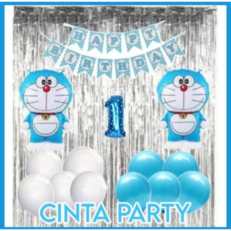 Jual Paket dekorasi ulang tahun tema doraemon | Shopee Indonesia