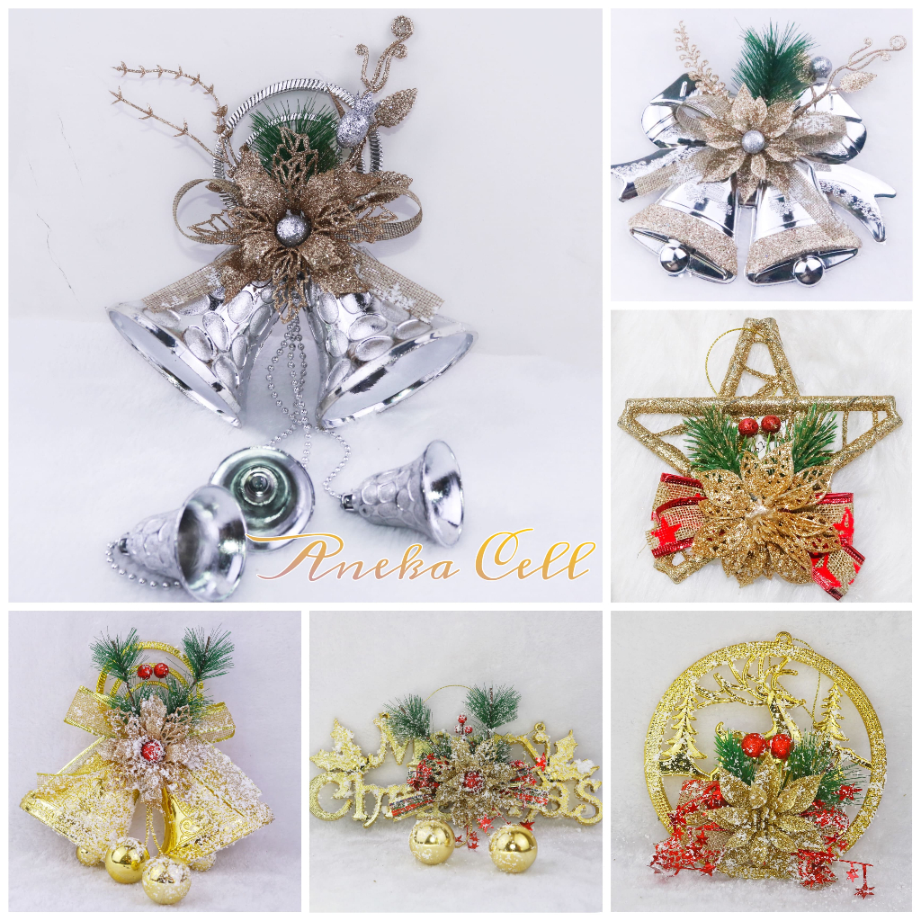 Jual [ PREMIUM ] LONCENG SUPER JUMBO POHON NATAL BESAR Aksesoris Hiasan ...