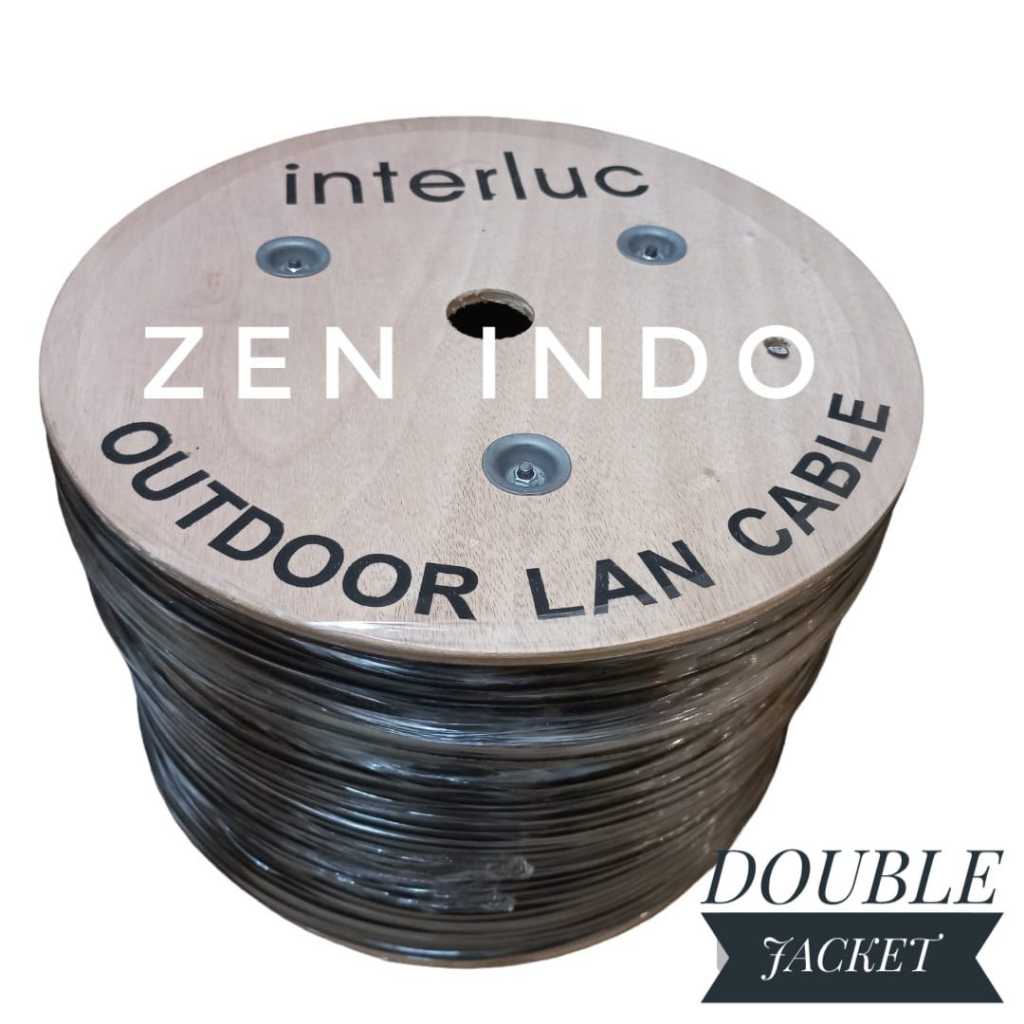 Jual Kabel Lan FTP Cat5e Double Jacket SFTP Double Jacket INTERLUC ...
