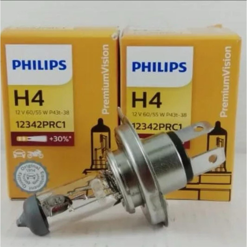 Jual Bolamp Head Lamp Lampu Halogen/Dop Halogen Philips H4 12V 60/55 ...