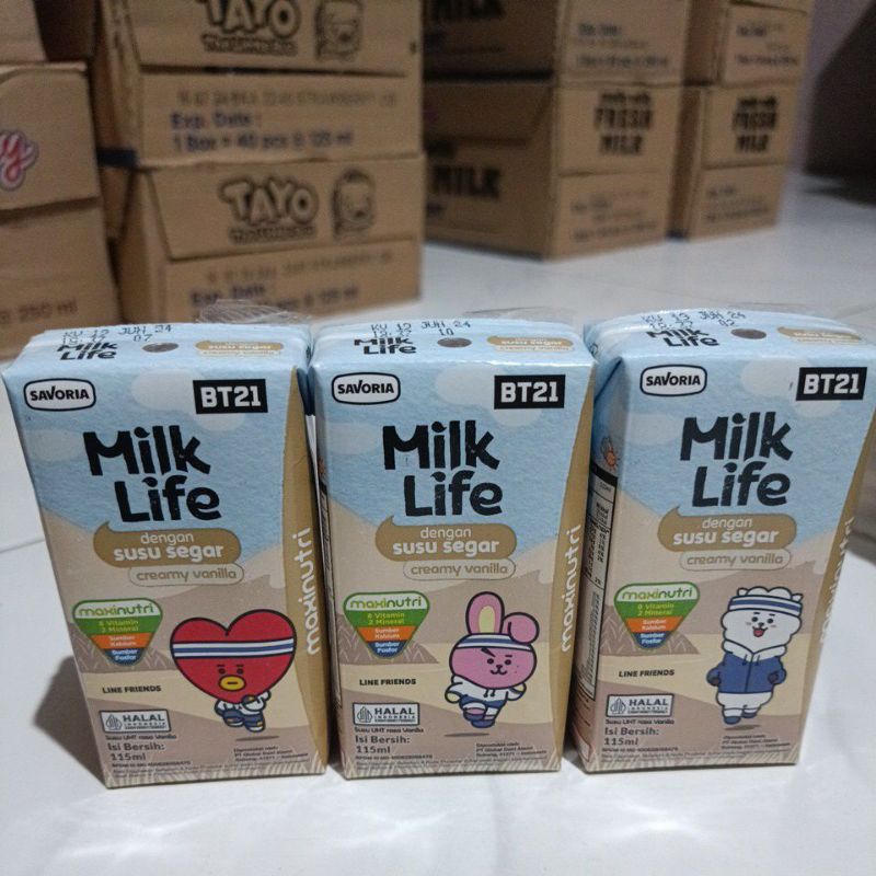 Jual MilkLife Susu segar UHT creamy vanilla 115ml | Shopee Indonesia