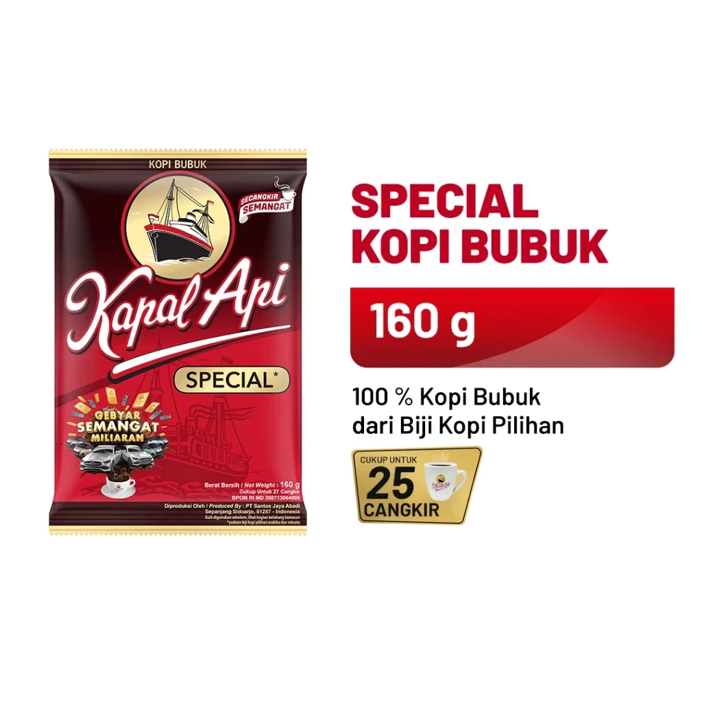 Jual KOPI KAPAL API BUBUK 150 GRAM | Shopee Indonesia