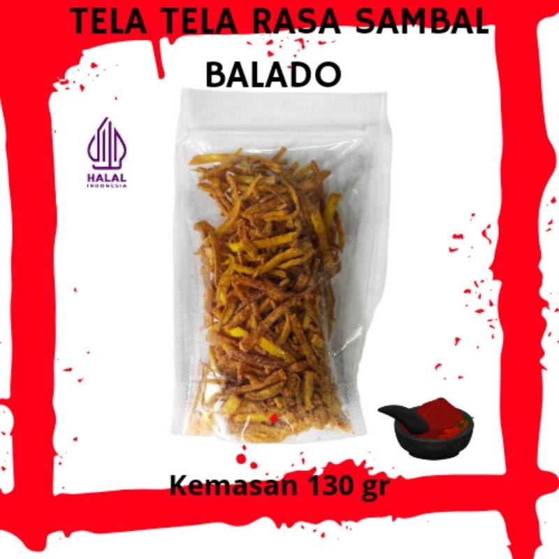 Jual Tela Tela Rasa Sambal Balado Kemasan 130 gr snack jajanan | Shopee ...