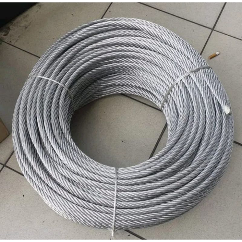 Jual 50 METER TALI KAWAT SELING GALVANIS 4 MM | Shopee Indonesia