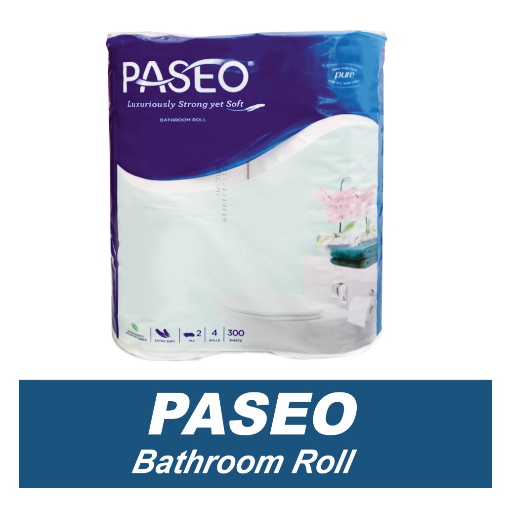 Jual Tissue Paseo ( isi 4 Roll ) 300 Sheets 2 PLY Non Emboss PROMO ...