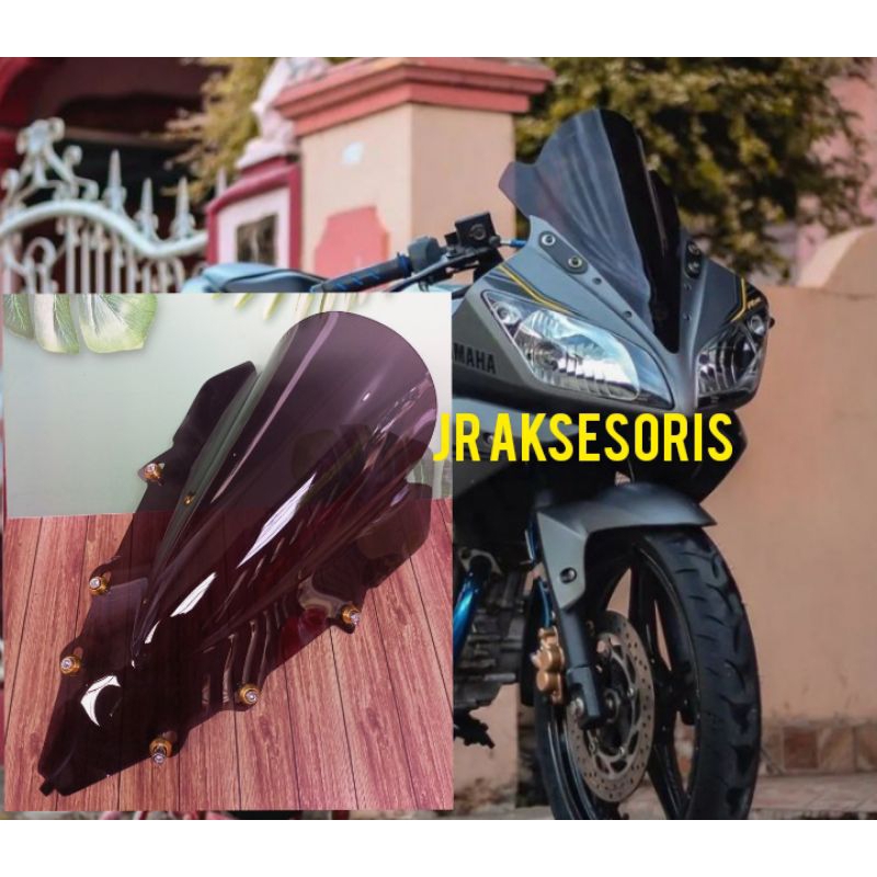Jual VISOR YAMAHA R15 V2 TEBAL 2MILI HITAM SMOKE | Shopee Indonesia