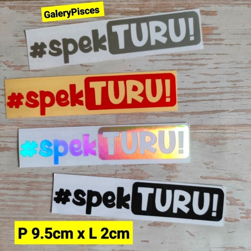 Jual stiker cutting motor kata kata spek turu | Shopee Indonesia