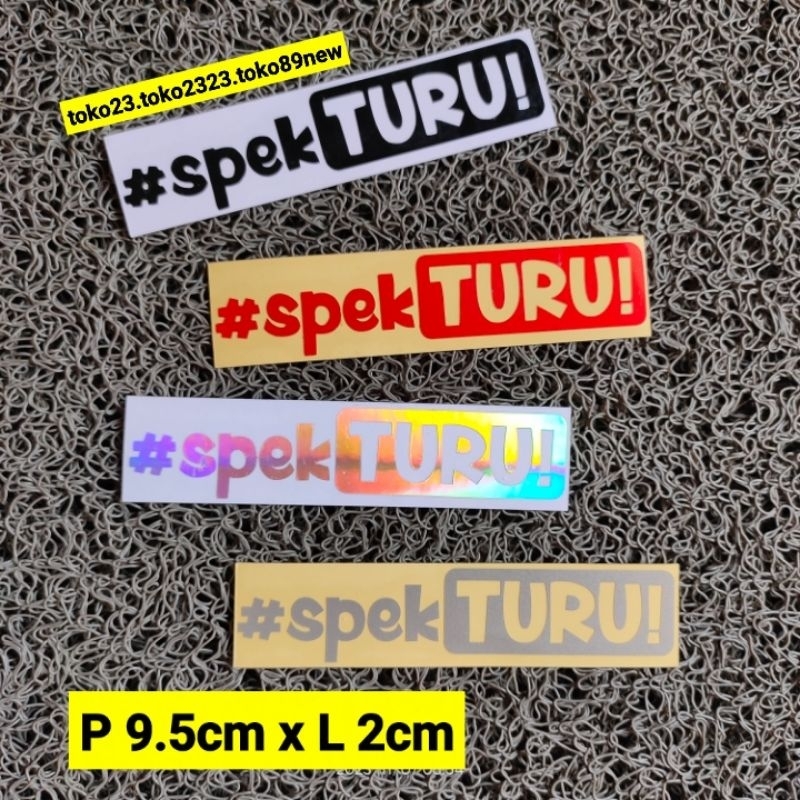 Jual stiker cutting motor keren tulisan spek turu | Shopee Indonesia