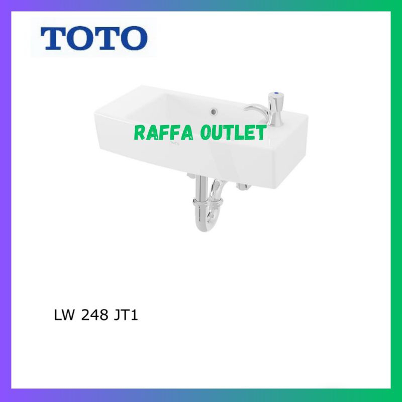 Jual wastafel toto lw 248 wastafel cuci tangan komplit | Shopee Indonesia