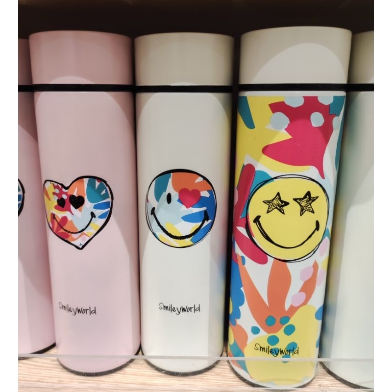 Jual Miniso Botol Minum Smiley World - Collection Heart Smile Stainless ...