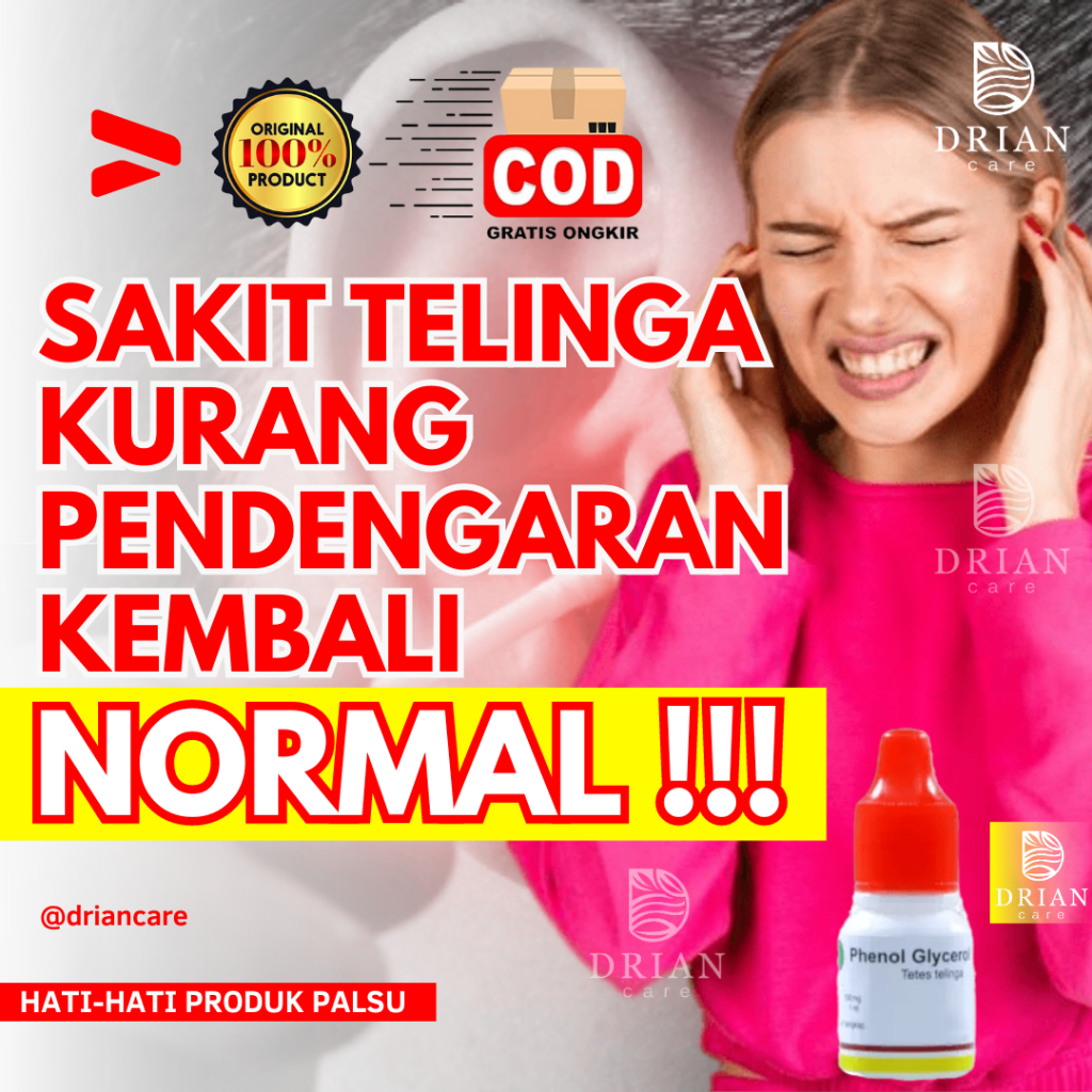 Jual Cairan Pembersih Telinga Phenol Glycerol Obat Tetes Telinga ...