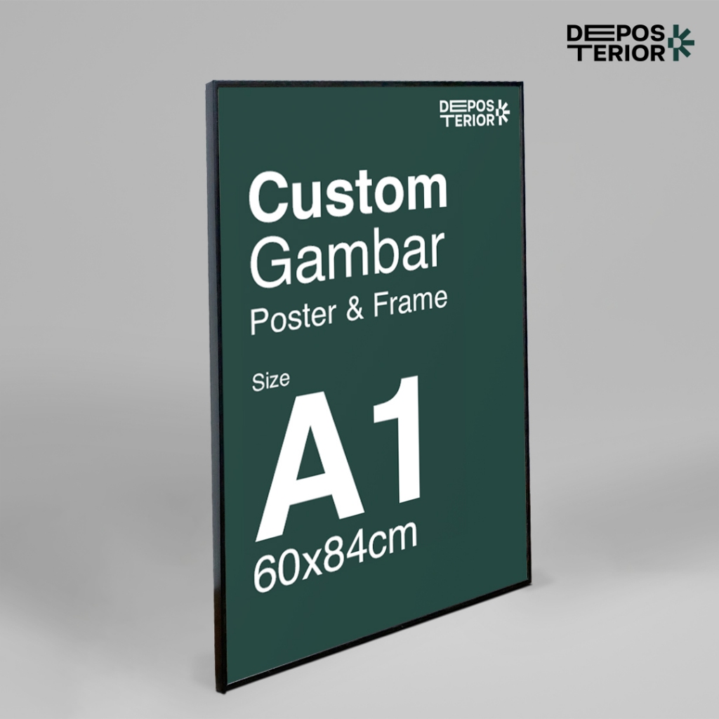 Jual Poster Frame Custom gambar A1 60x84 | Shopee Indonesia